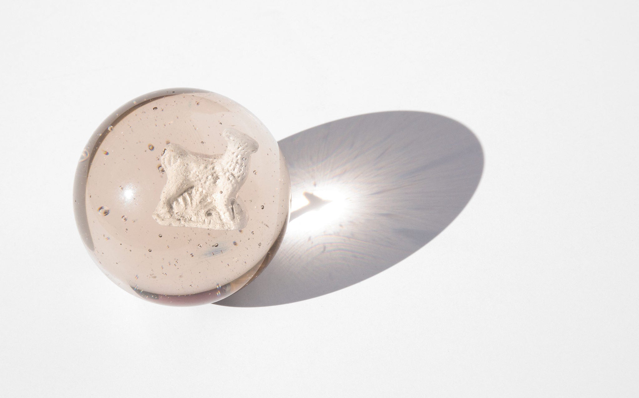 Handblown 19th Century Sulphide Marble | Kindred Black