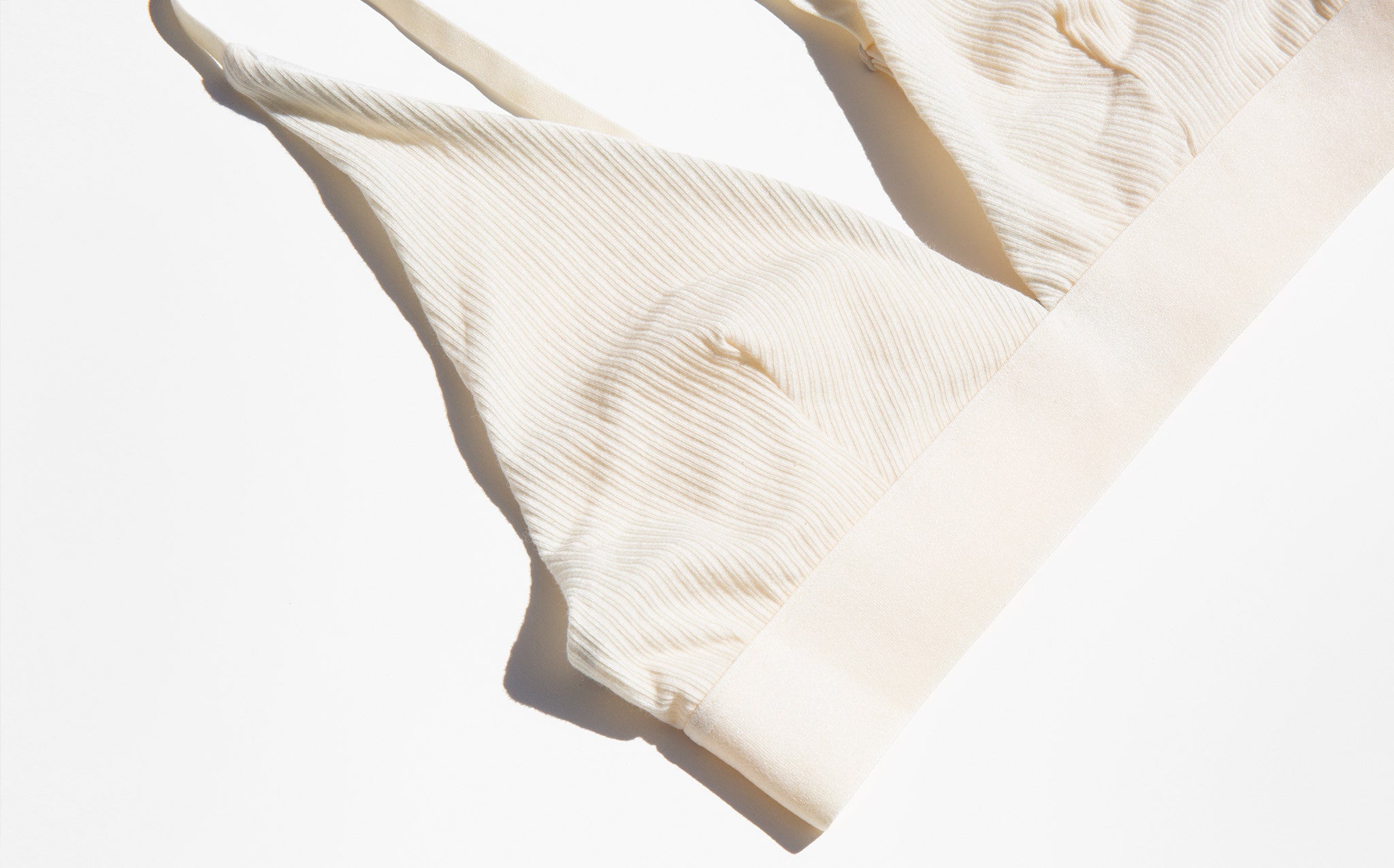 Baserange Ribbed Triangle Bra | Kindred Black