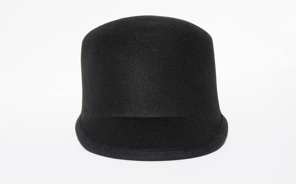 Clyde Black Wool Conductor Hat | Kindred Black