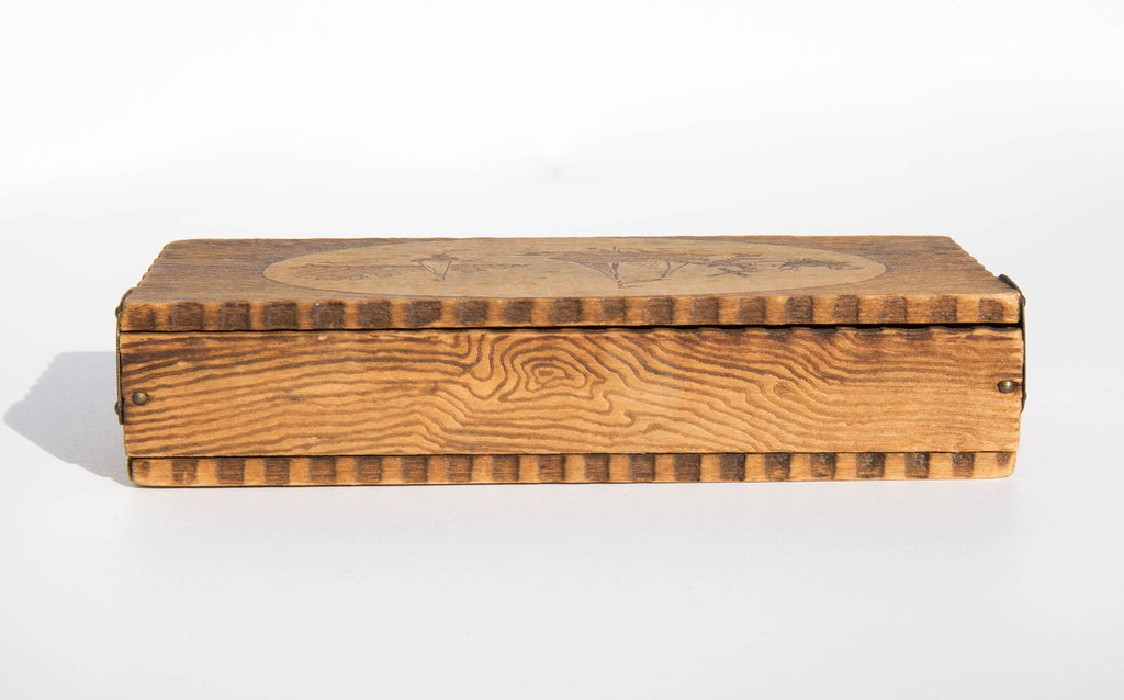 Nautical Etched Wooden Matchbox | Kindred Black