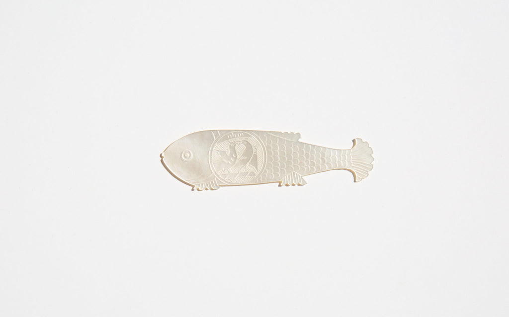 Antique Mother of Pearl Gaming Talisman | Kindred Black