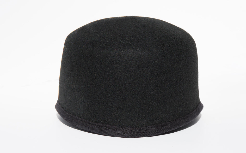Clyde Black Wool Conductor Hat | Kindred Black