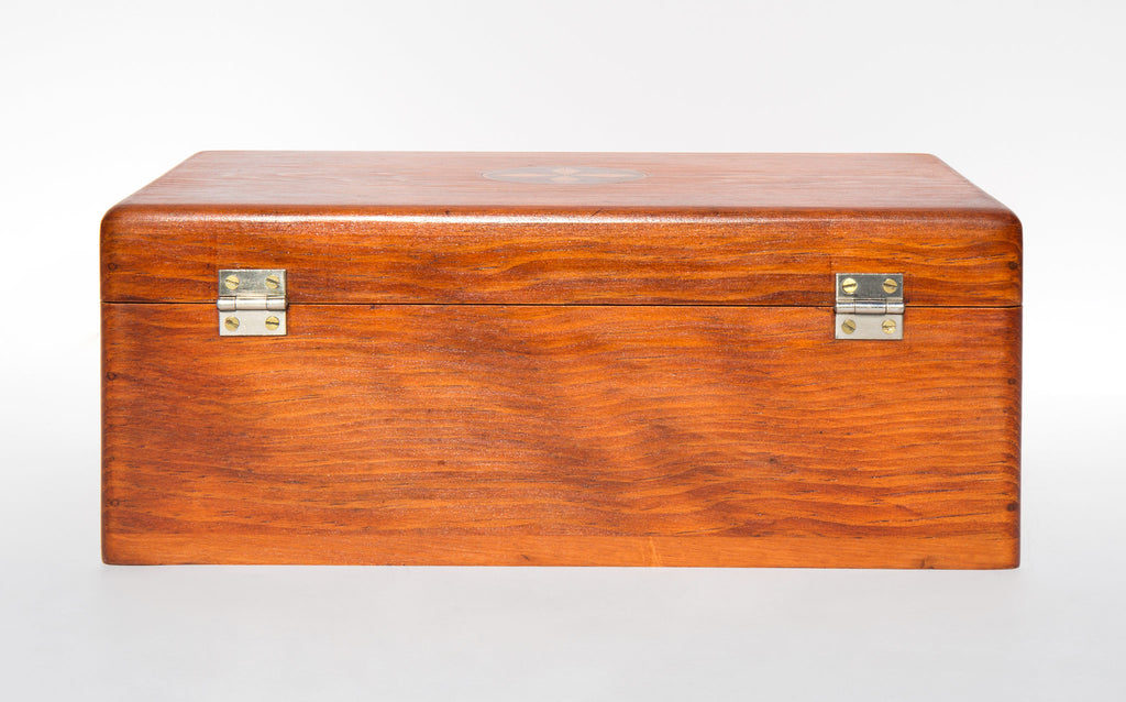 Hand Restored 1940s Pumpkin Pine Box | Kindred Black