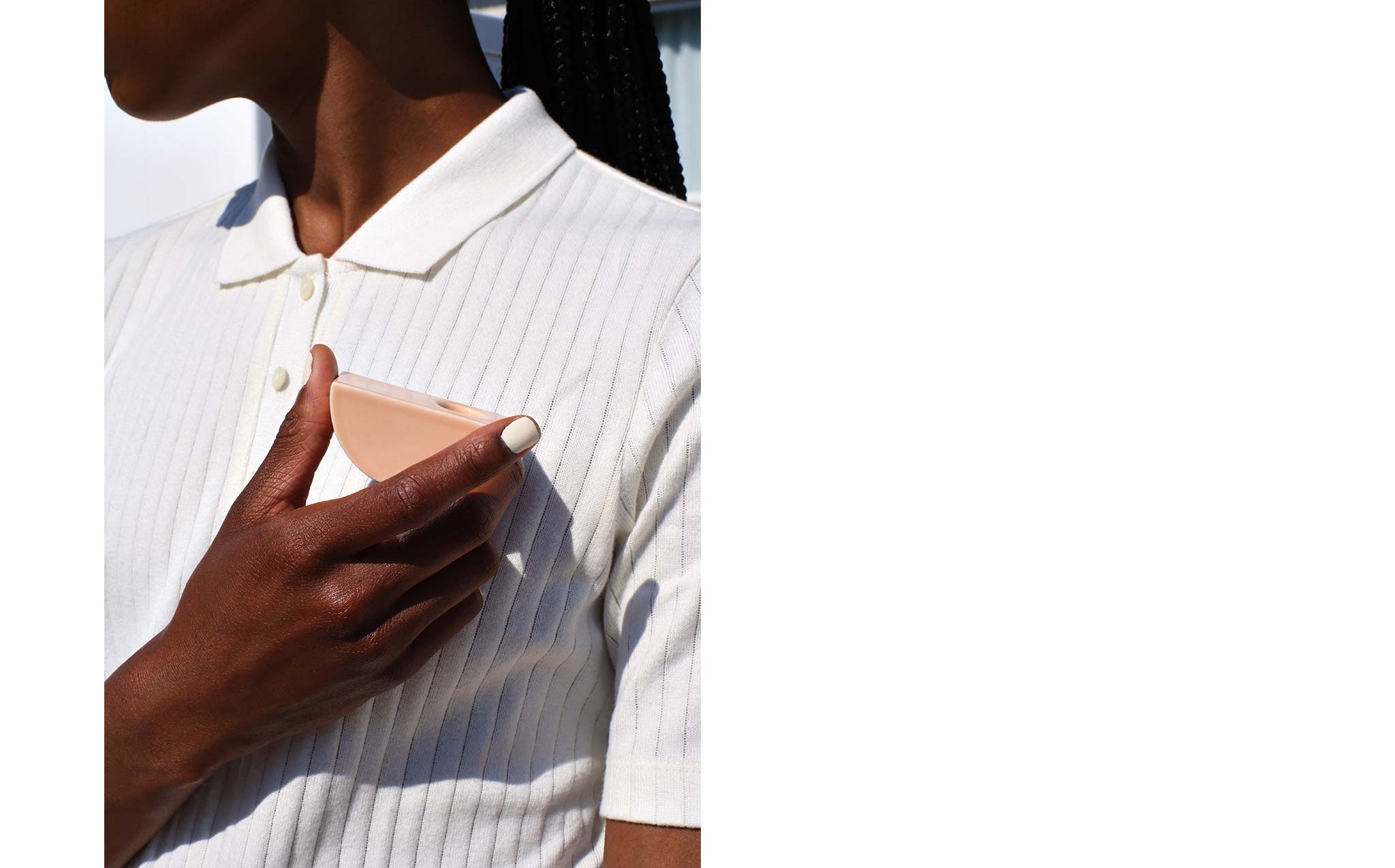 Yew Yew Blush Half Circle Pipe | Kindred Black