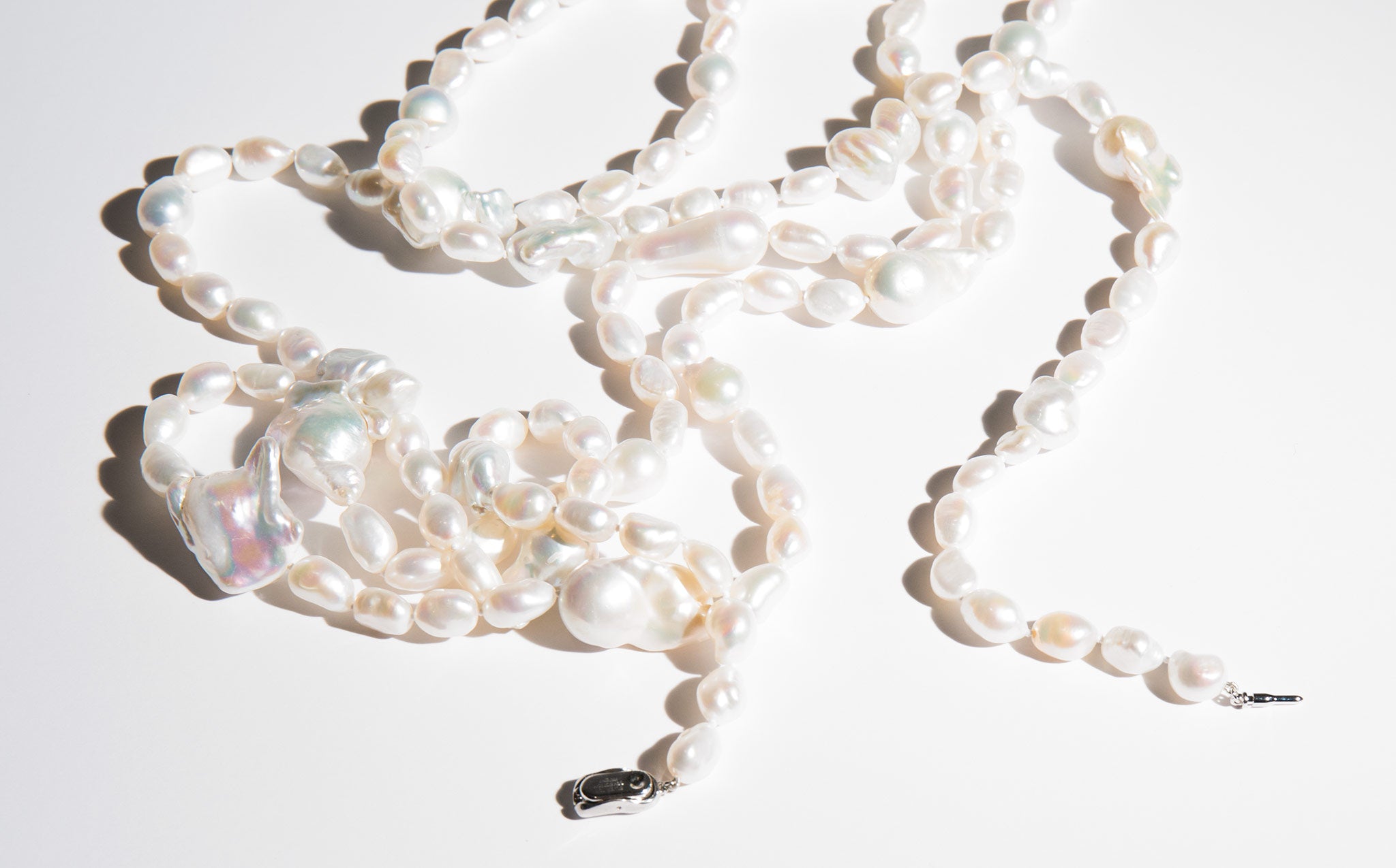Extra Long Natural Freshwater Pearls | Kindred Black