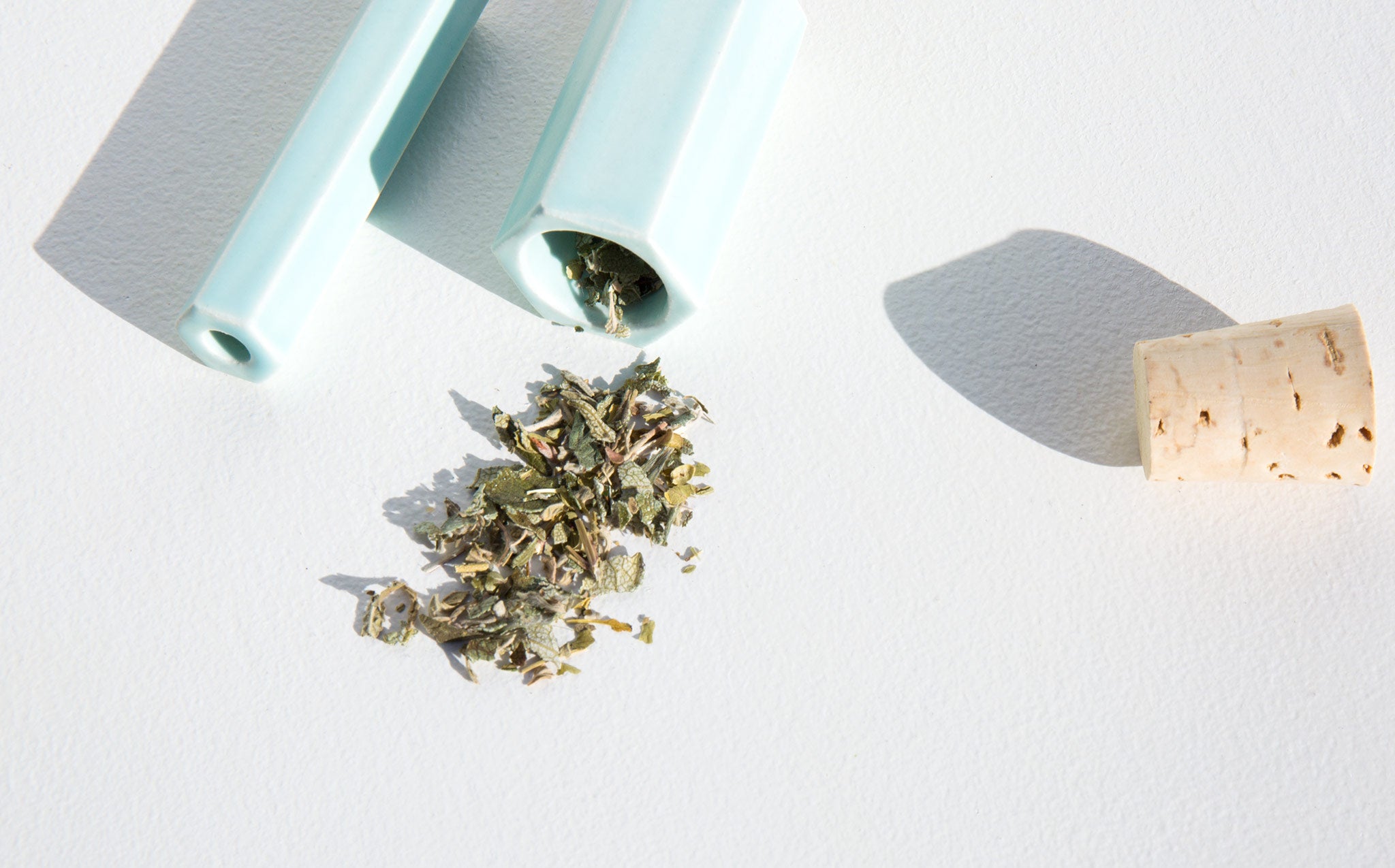Medina Ceramics Sea Green Chillum and Jar Set | Kindred Black