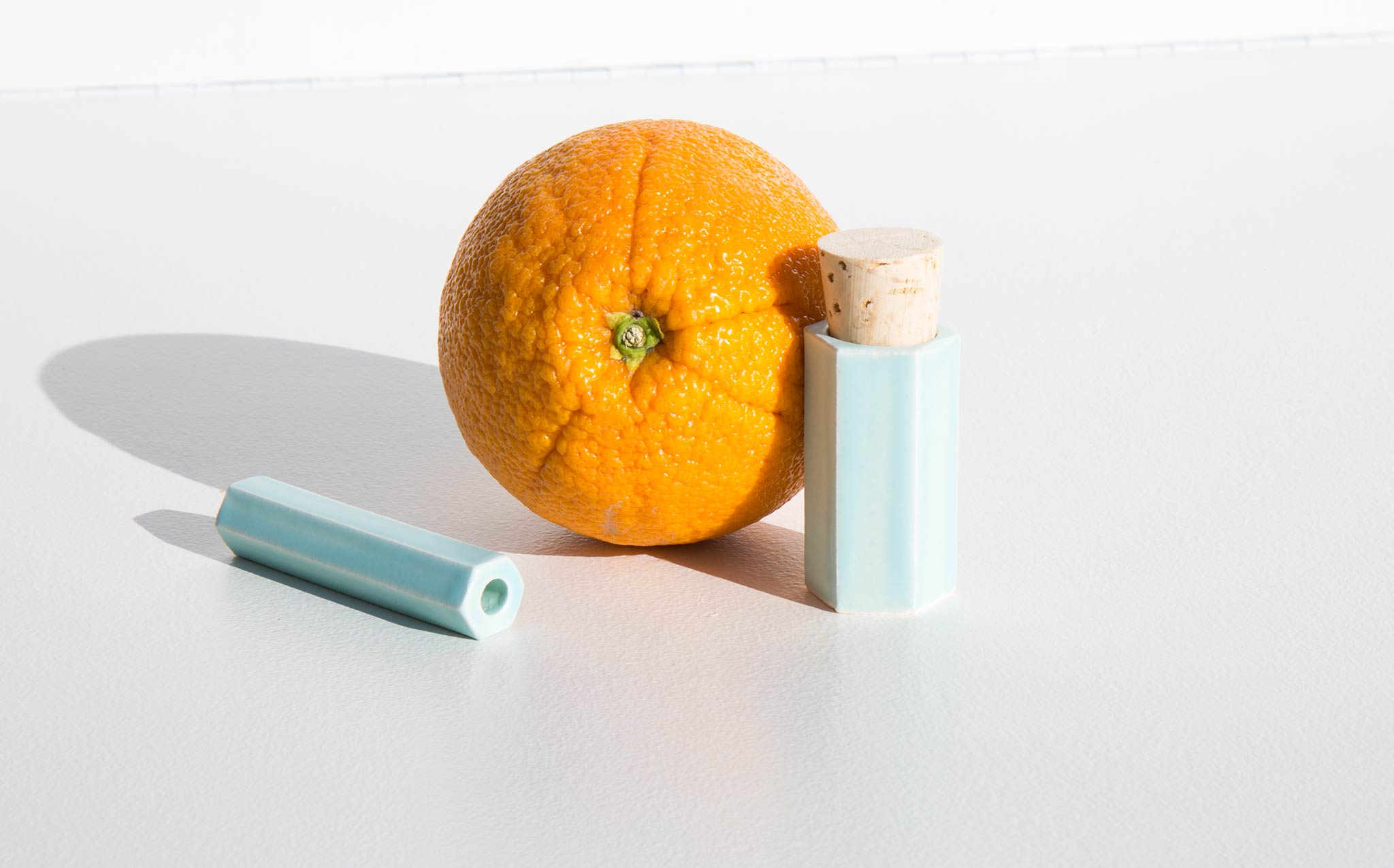Medina Ceramics Sea Green Chillum and Jar Set | Kindred Black
